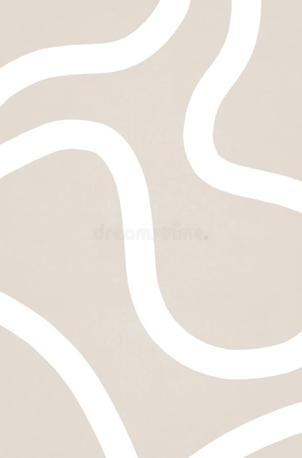 Abstract Wavy Lines Wall Poster Wall Decor Stock Illustration ...