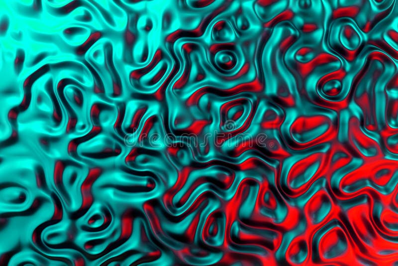 Abstract Wavy Liquid Texture Patterns 3D Rendering Stock Illustration ...
