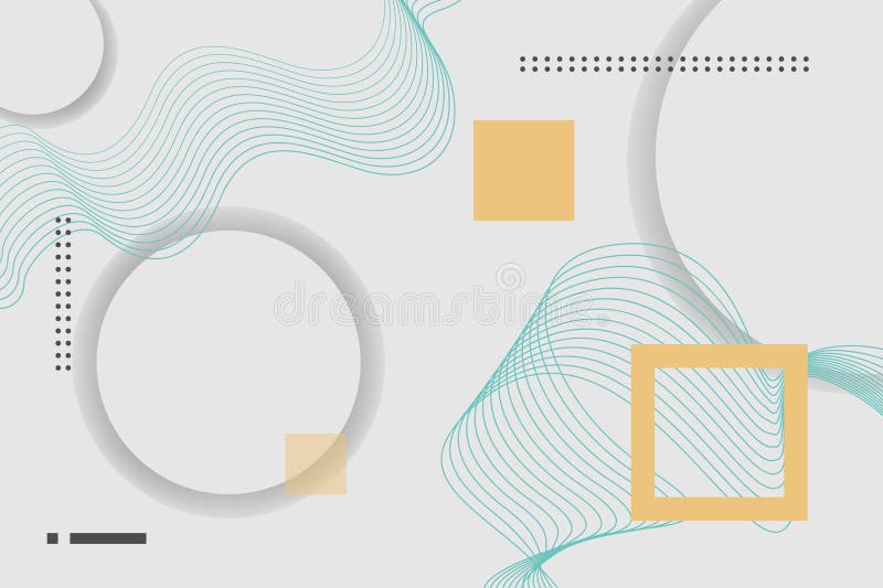 Abstract Wavy Modern Background with Geometric Shapes Element Vector ...