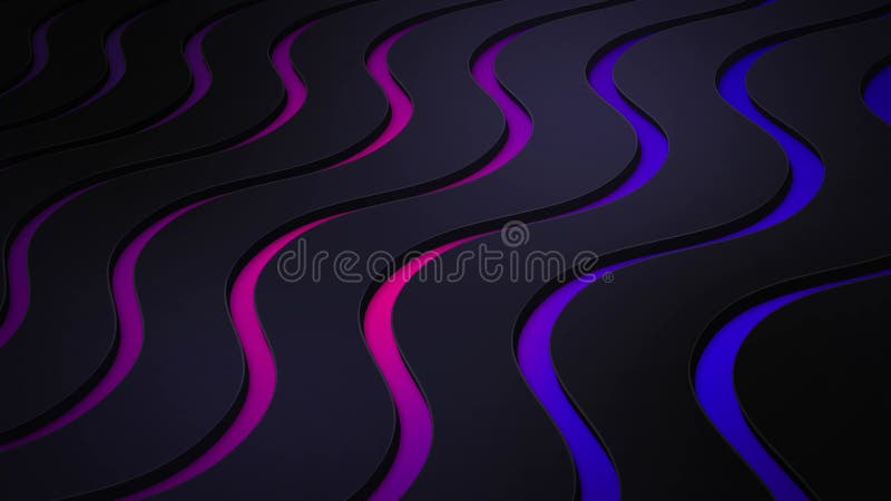 Abstract Wavy Shapes Lines Background Animation, Concept Colorful ...
