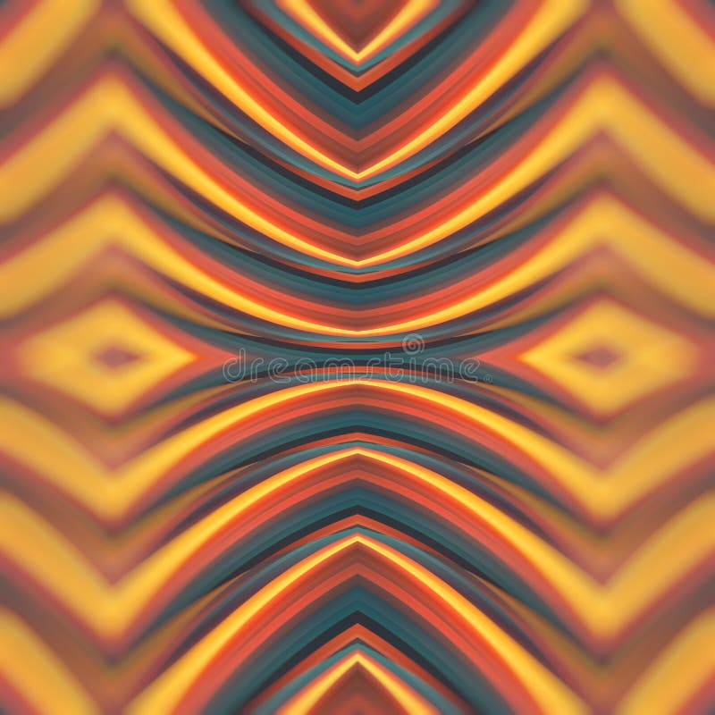 Abstract Wavy Multi Colored Background of Twisted Geometric Shapes. 3d ...
