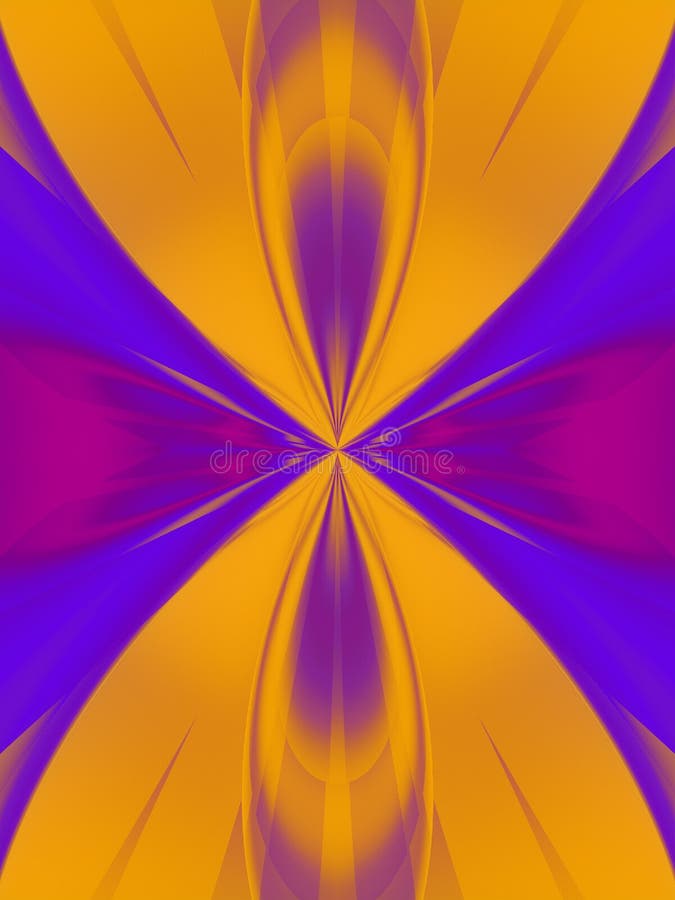 Abstract Wavy Neon Colored Kaleidoscopic Pattern. 3d Rendering Digital ...