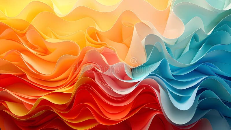 Abstract Wavy Paper Background Illustration Stock Illustration ...