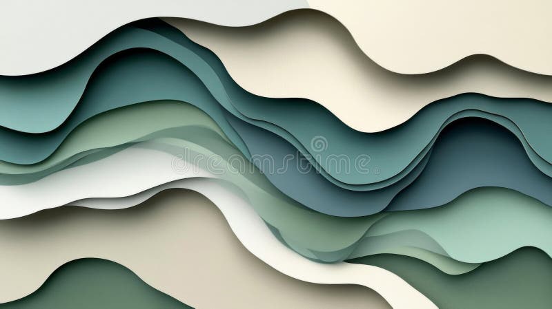 Abstract Wavy Paper Texture Background Design Stock Illustration ...