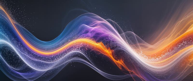 Abstract Wavy Particle Flow Gradient Background Visual Effect High ...