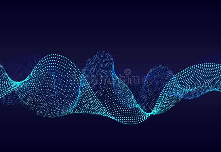 Particles Wave Lines Stock Illustrations – 12,199 Particles Wave Lines ...