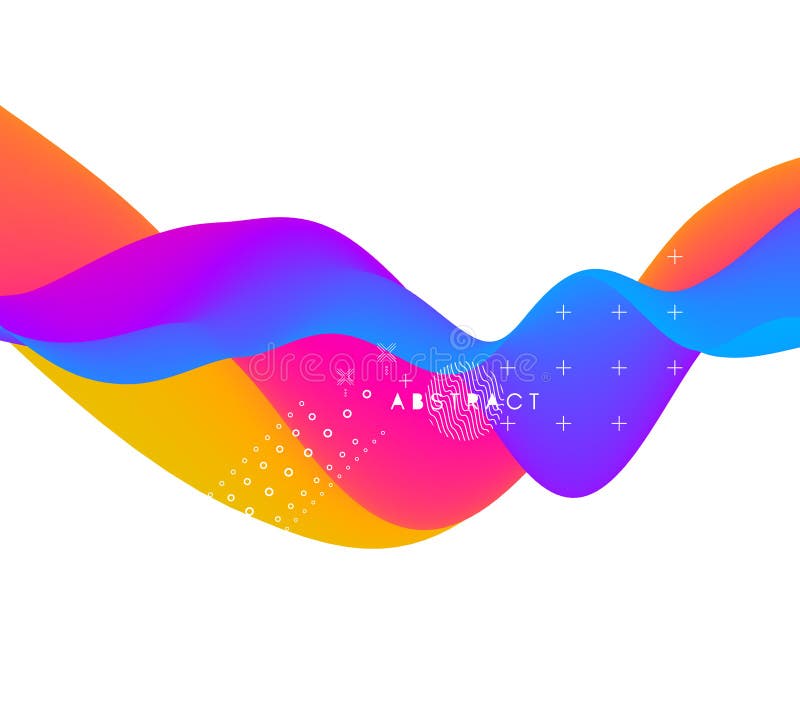 Abstract Wavy Pattern. Background for Design. Vector Illustration for ...