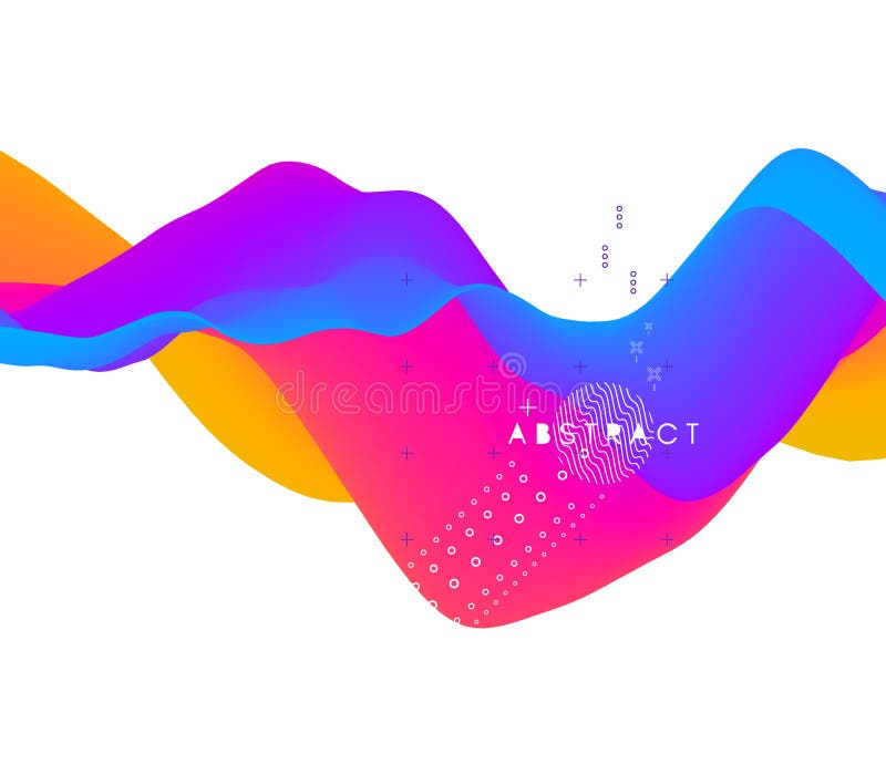 Abstract Wavy Pattern. Background for Design. Vector Illustration for ...