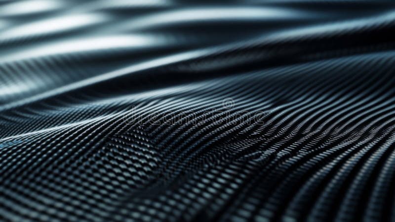 Abstract Wavy Pattern of a Black Carbon Fiber Material Stock ...