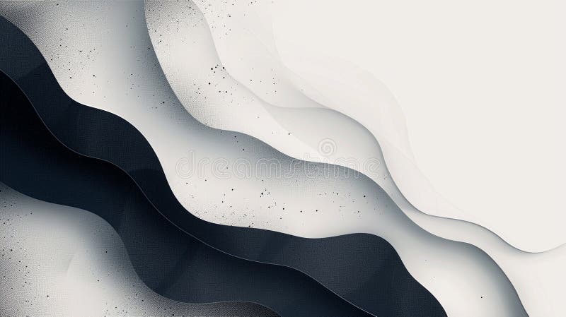 Abstract Black and White Wavy Pattern Stock Illustration - Illustration ...