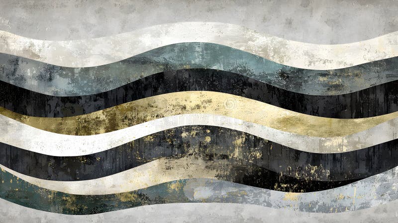 Abstract Wavy Pattern in Calming Colors. Stock Illustration ...