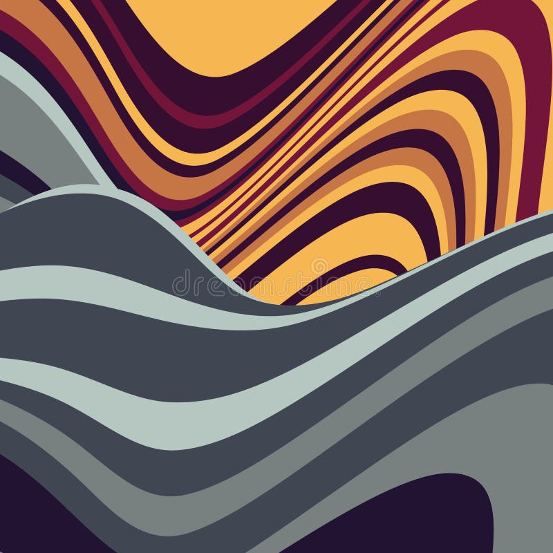 Abstract Wavy Pattern. Color Striped Background Stock Illustration ...