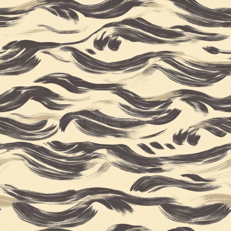 Abstract Wavy Pattern in Earth Tones for Background or Texture Design ...