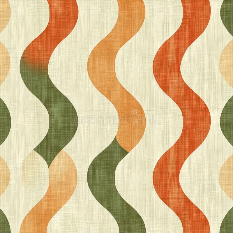 Abstract Wavy Pattern in Earthy Tones for Modern Design Projects Stock ...