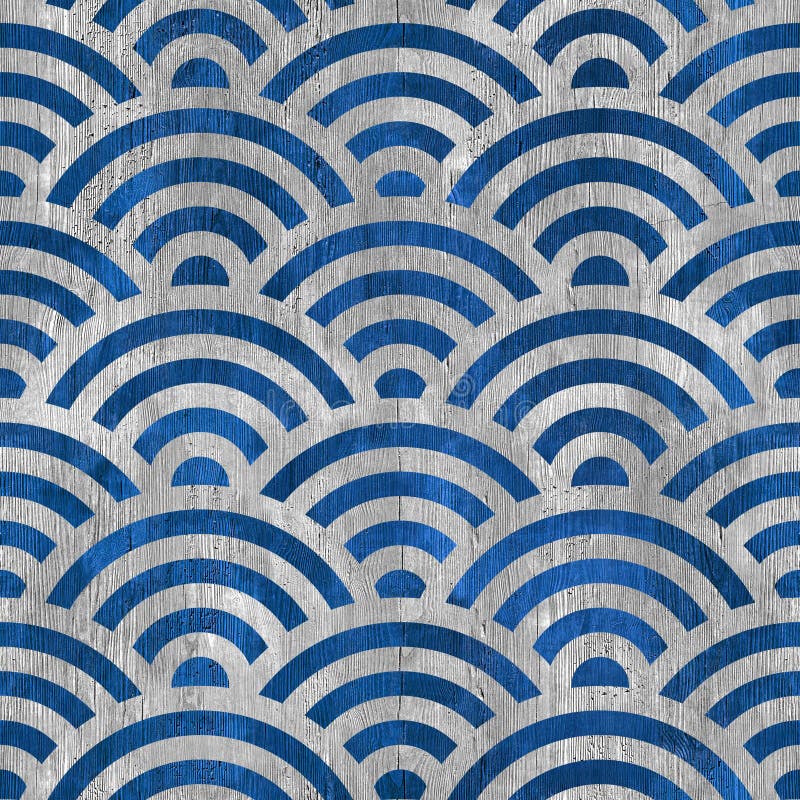 Abstract Wavy Pattern - Seamless Pattern - Blue Color - Wood Tex Stock ...