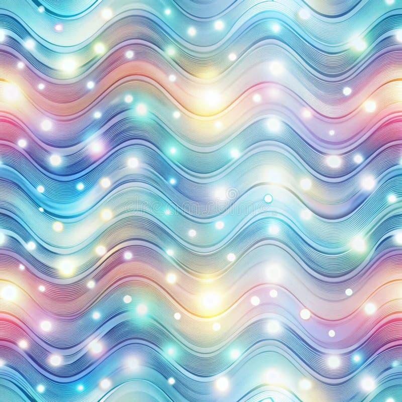 Abstract Wavy Pattern with Sparkling Lights Stock Photo - Image of ...
