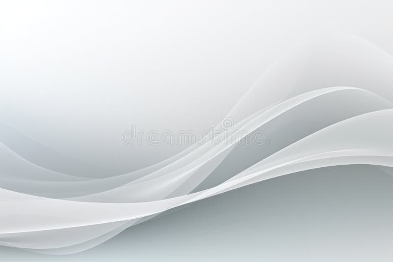 Abstract Wavy White and Gray Background. Generative AI. Stock ...