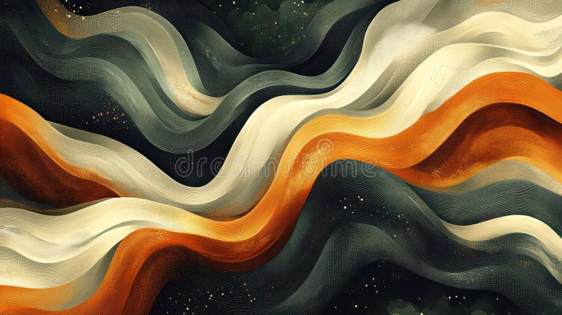 Abstract Wavy Patterns in Earthy Tones Create a Soothing and Dynamic ...