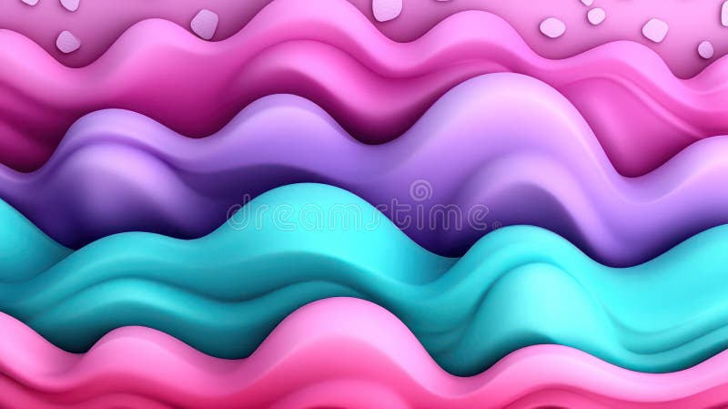 Abstract Wavy Patterns in Vibrant Colors Create a Visually Appealing ...