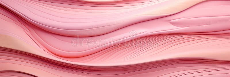 Abstract, Wavy, Pink Background with Wood Texture. Stock Image - Image ...