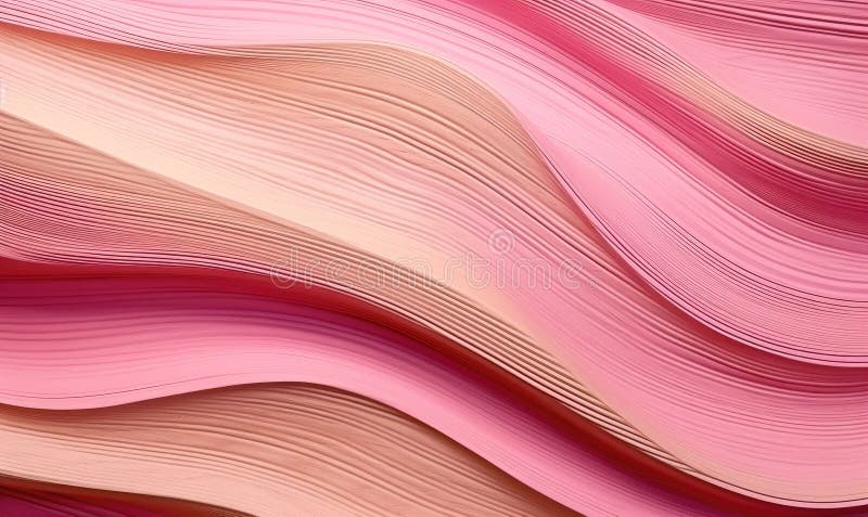 Abstract, Wavy, Pink Background with Wood Texture. Stock Photo - Image ...
