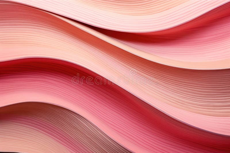 Abstract, Wavy, Pink Background with Wood Texture. Stock Image - Image ...
