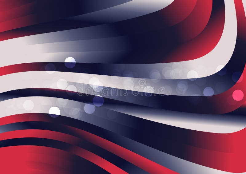 Abstract Wavy Red Blue and Grey Gradient Background Vector Illustration ...