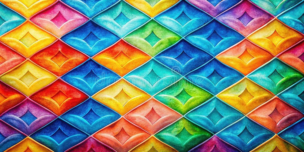 Abstract Wavy Rhombus Pattern Rubber Surface Geometric Design for ...