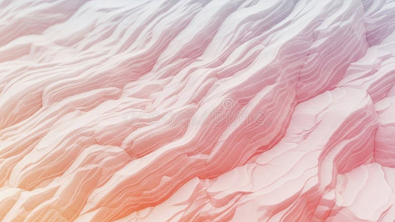 Abstract Wavy Rock Texture Background - Soft Pink and White Gradient ...