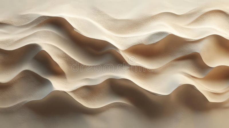 Abstract Wavy Sand Dunes Texture with Light and Shadow Patterns Stock ...