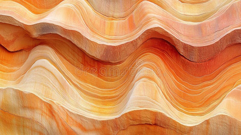 Abstract Wavy Sandstone Rock Formation Texture Stock Illustration ...