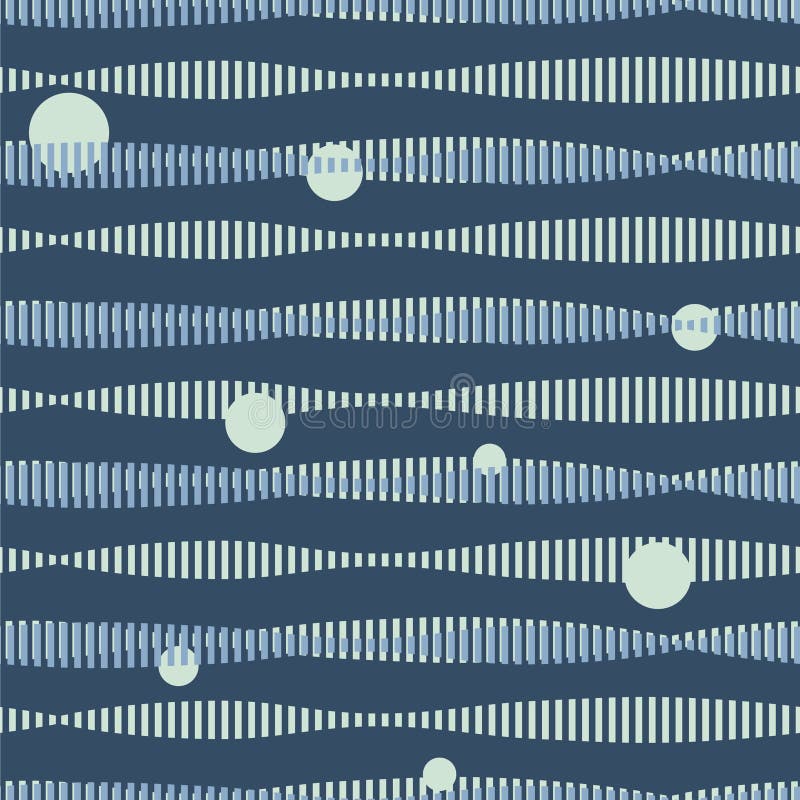 Abstract Wavy Seamless with Bubbles Stock Vector - Illustration of ...