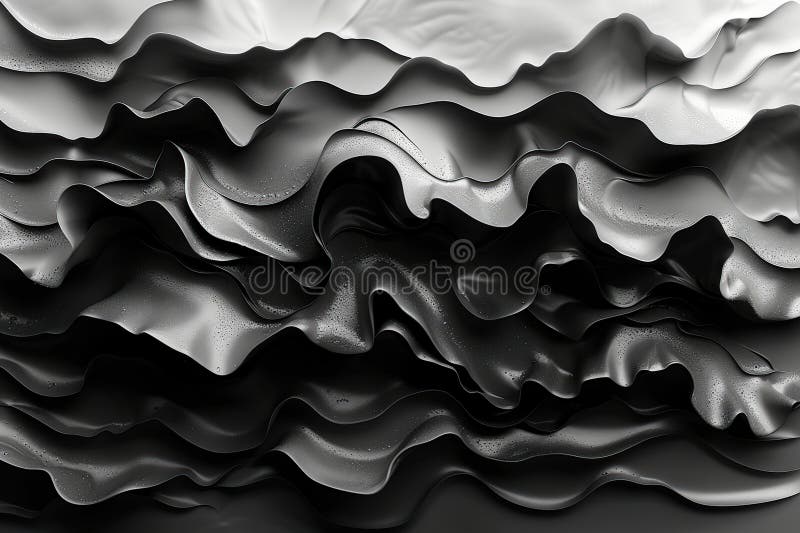 Abstract Wavy Shapes stock illustration. Illustration of abstract ...