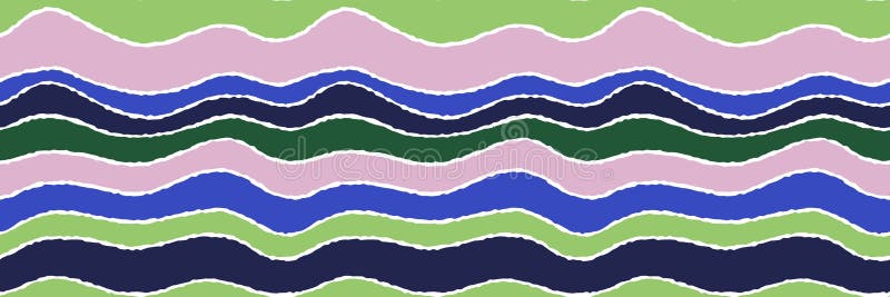 Abstract Wavy Striped Pattern with Pink, Green, and Blue Tones in ...
