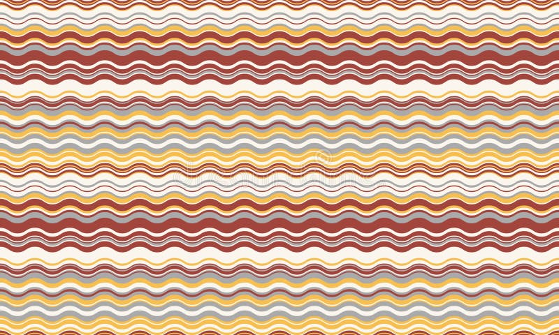 Abstract Wavy Stripes Background. Elegant, Repeating Pattern in Warm ...