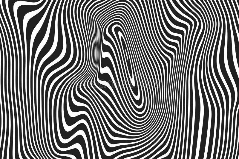 Abstract Twisted Lines Modern Design Shape on Dark Ba Stock ...