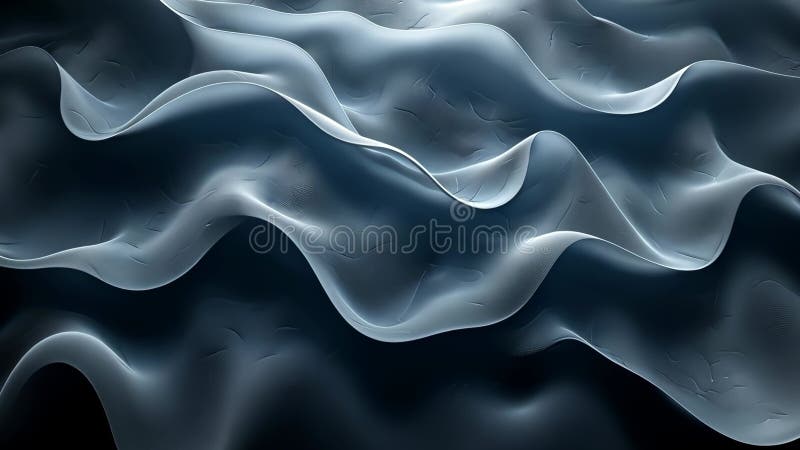 Abstract Wavy Surface in Dim Lighting, Artistic Texture Concept Stock ...
