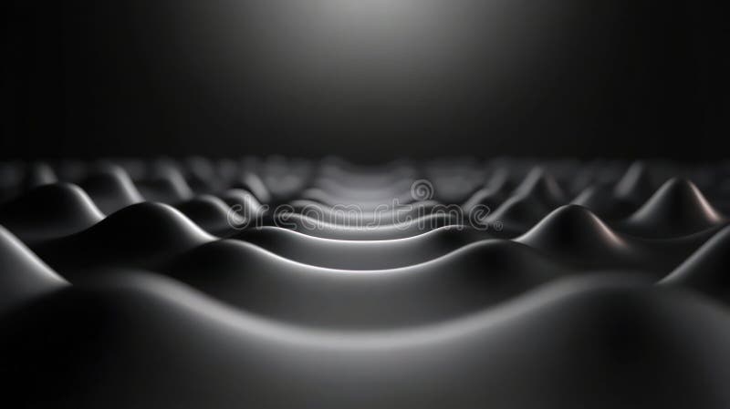 Abstract Wavy Surface with a Smooth Texture and Gradient Lighting Stock ...