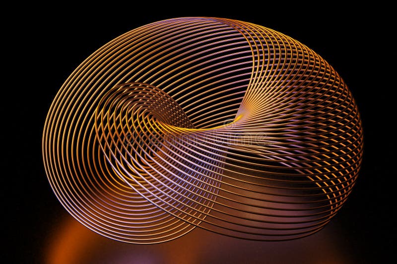 Abstract Wavy Surface Wire Shape Formed Wire Stock Illustration ...