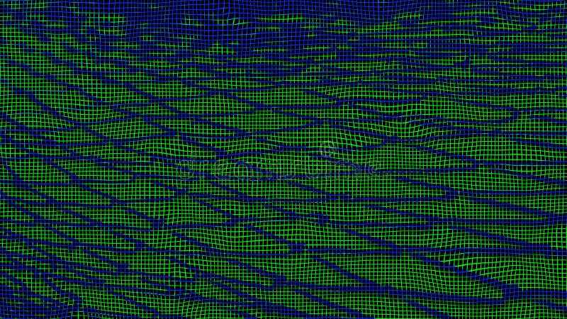 Abstract Wavy Texture from Blue Net and Green Grid Stock Illustration ...