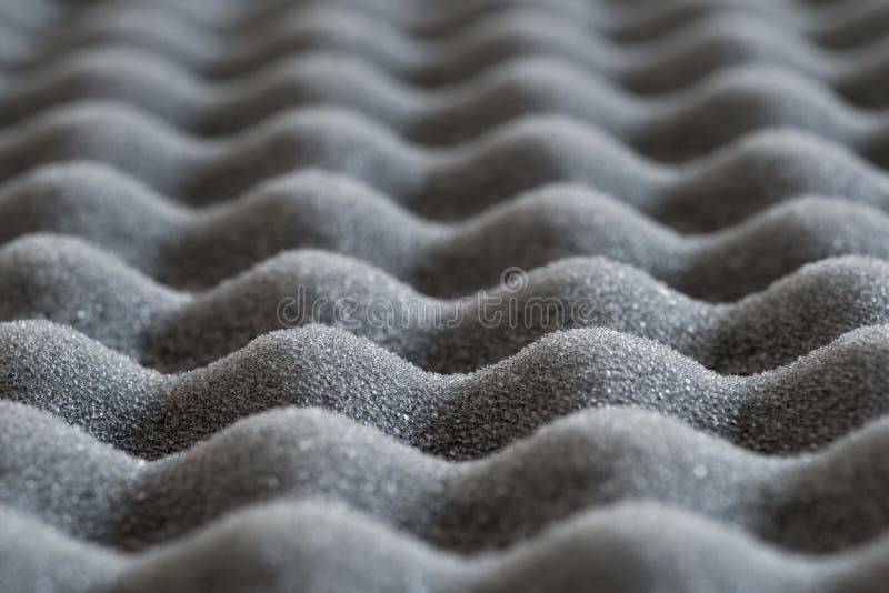 Abstract Wavy Texture of Grey Sound-proof Acoustic Foam Stock Image ...