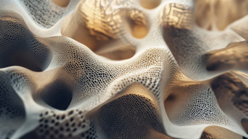 Abstract Wavy Texture with Perforated Surface Stock Illustration ...