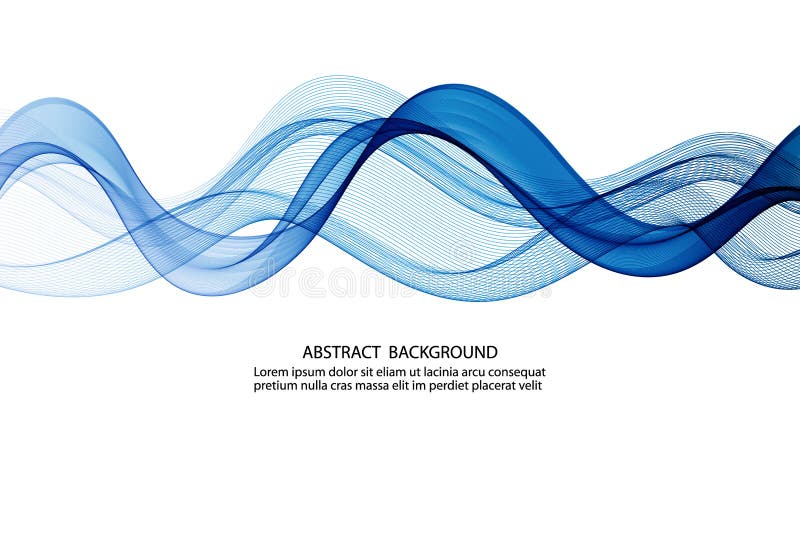 Abstract Wavy Transparent Blue Wave Background, Design Element Stock ...