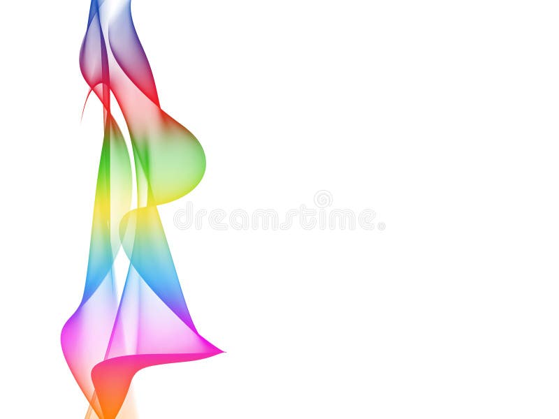 Abstract Shine Colorful Waves Line , White Background Stock ...