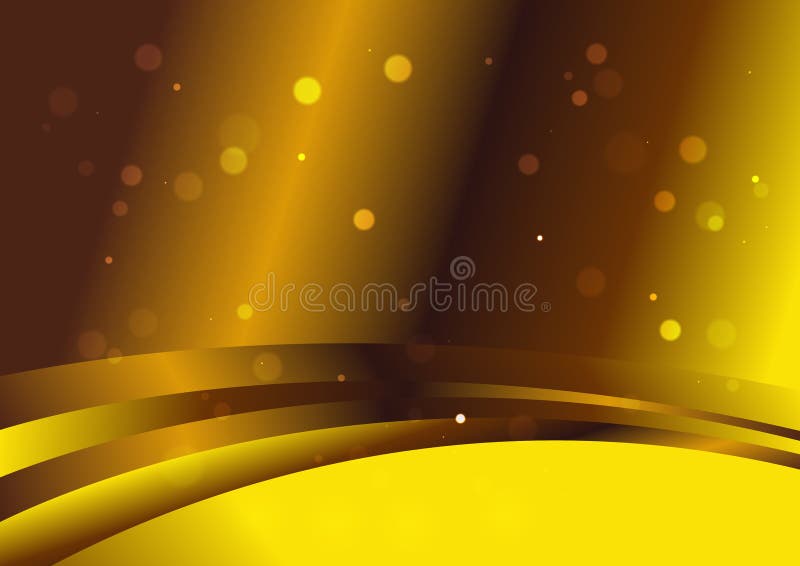 Abstract Wavy Yellow and Brown Gradient Background Vector Eps Stock ...