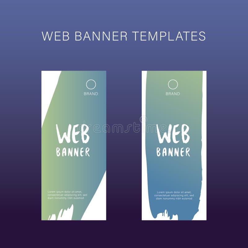 Abstract Web Banner Design stock vector. Illustration of graphics ...
