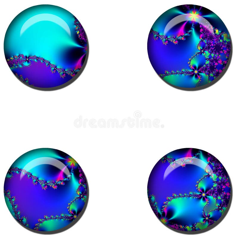 Abstract Web Button Set stock illustration. Illustration of shadow ...