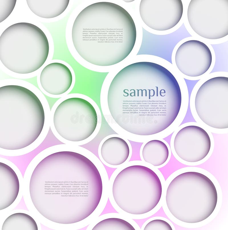 Abstract Web Design Bubble with Line Background. Stock Illustration ...