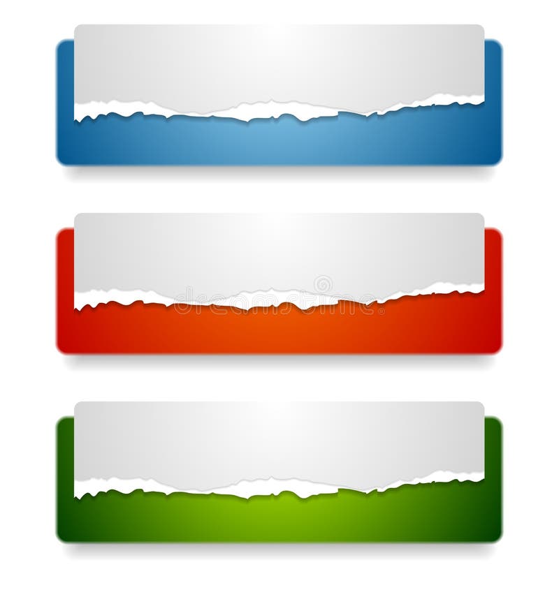 Abstract Web Headers Design. Vector Banners Stock Vector - Illustration ...