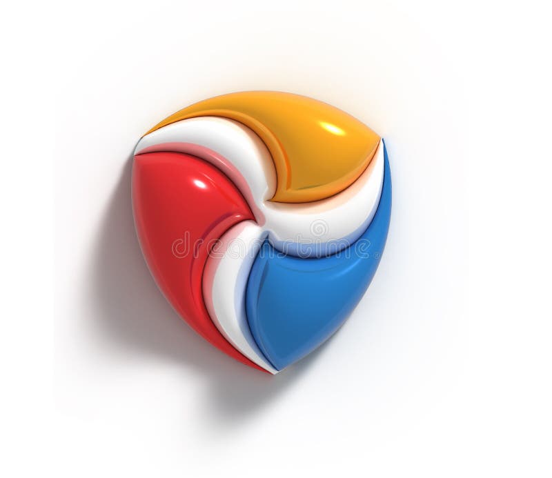 Abstract Web Logo 3d Design Stock Illustration - Illustration of ...